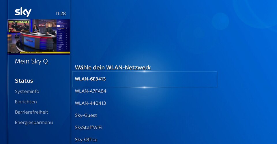 Sky Q Receiver mit dem Internet verbinden| Sky