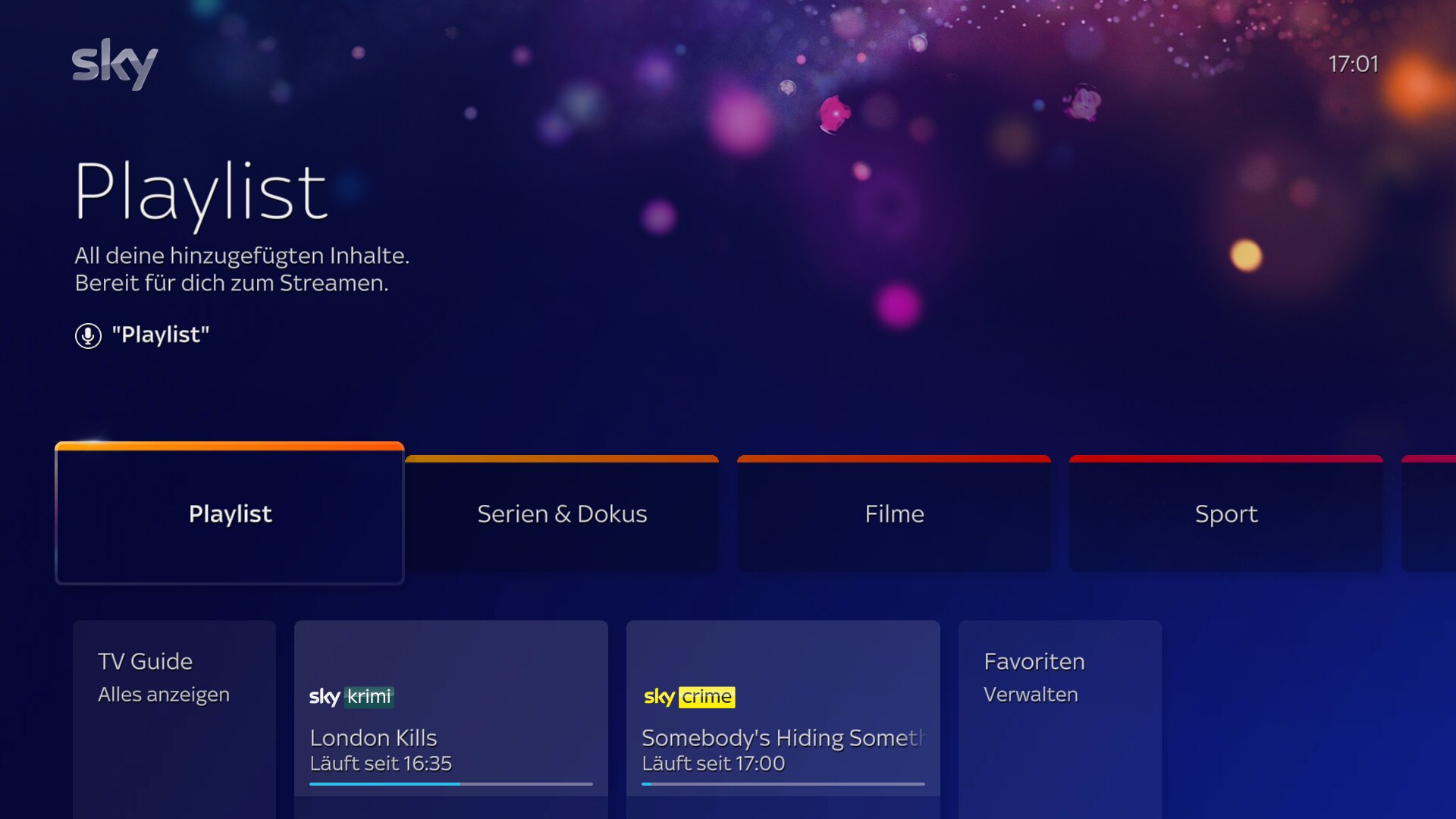 Playlist auf der Sky Stream Box verwalten - Sky Hilfecenter | Sky