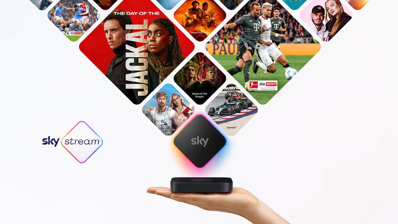 Sky Stream - Deine Entertainment-Welt an einem Ort vereint